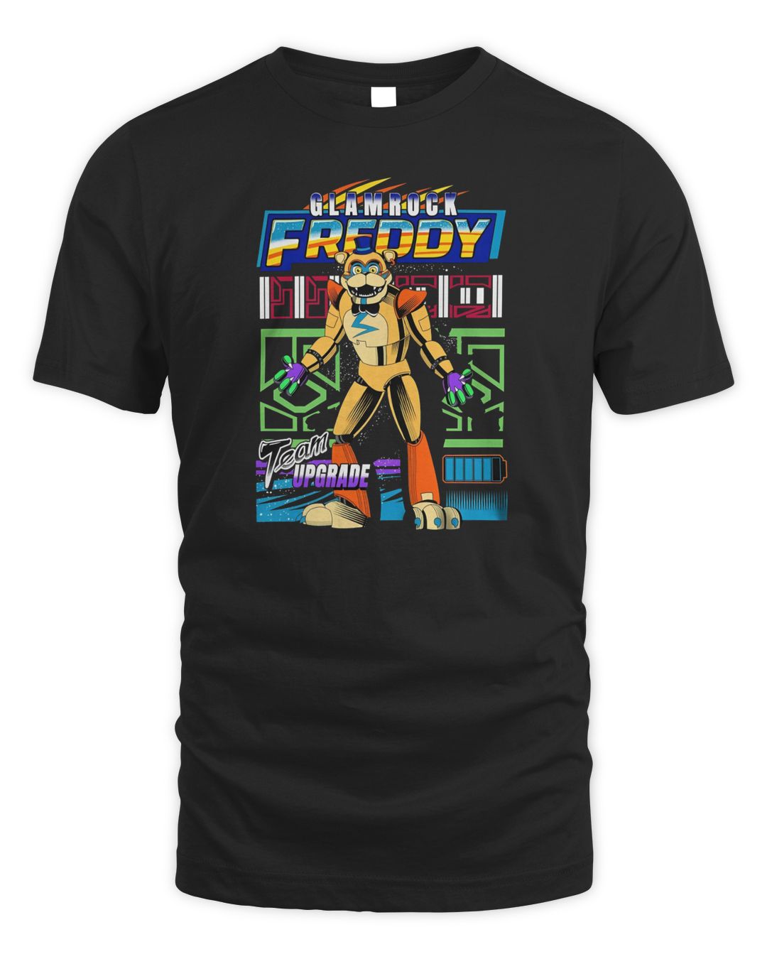 TheoryWear Fnaf Movie Merch Upgraded Glam Rock Freddy T Shirt