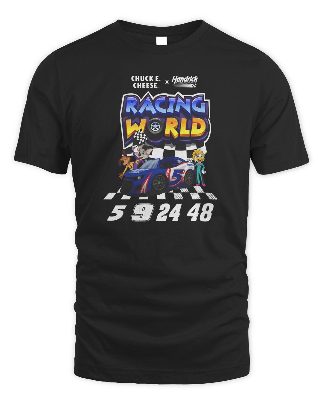 Chuck E. Cheese X Hendrick Motorsports Racing World T Shirt