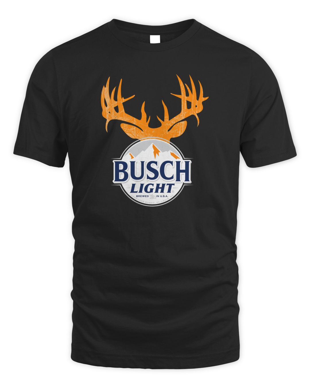 Busch Light Hunter Orange Buck Horns T-Shirt