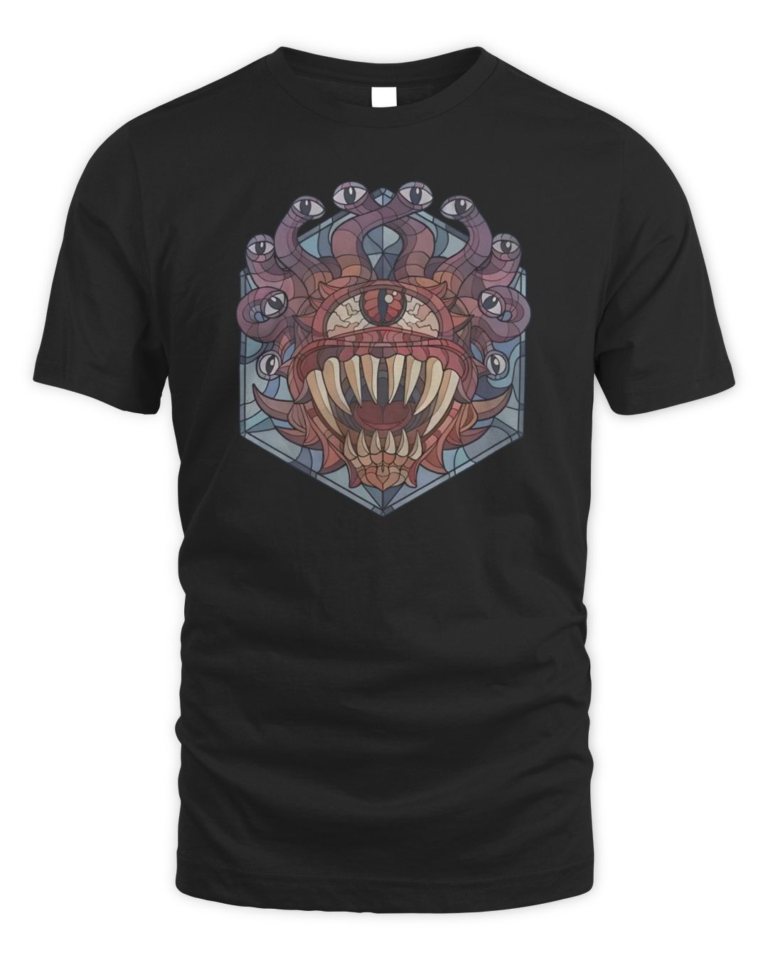 Beholder Stained Glass Monster Icon Dungeons and Dragons Shirt