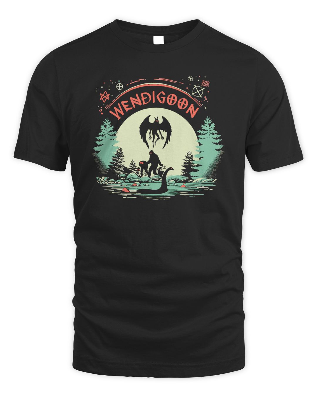 Wendigoon Merch Store Cryptids on Tour T-Shirt