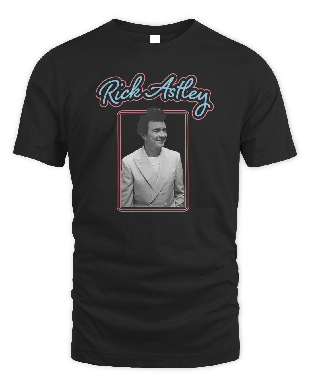 Rick Astley Merch Are We There Yet Black Tour 2024 T-Shirt