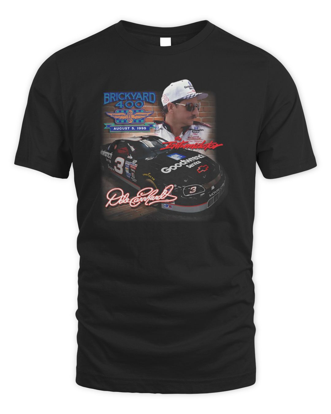 Dale Earnhardt Jr. Merch 1995 Goodwrench Brickyard 400 Winner T-Shirt