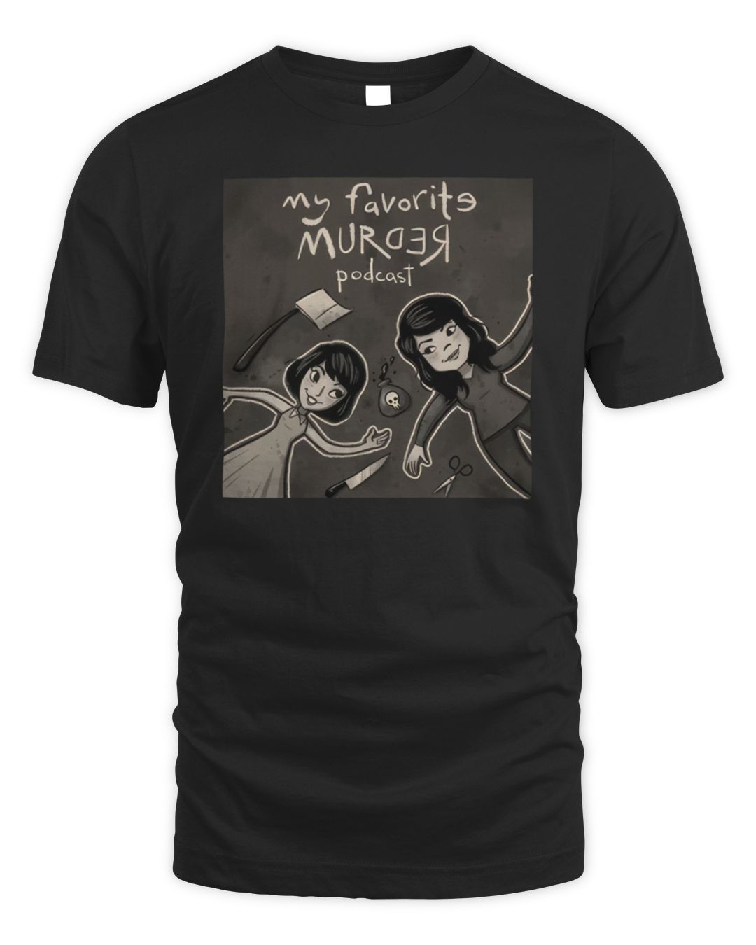 My Favorite Murder Merch MFM Cartoon T Shirt
