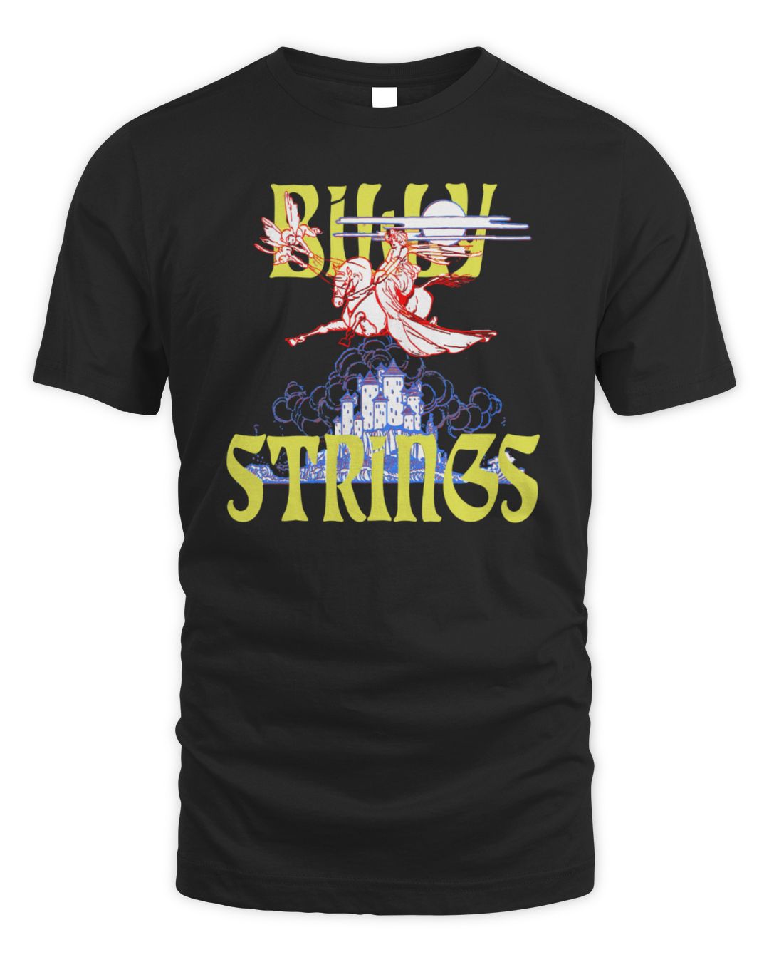 Official Billy Strings Merch Store Fall Tour 2024 Green Flying Horse T Shirt