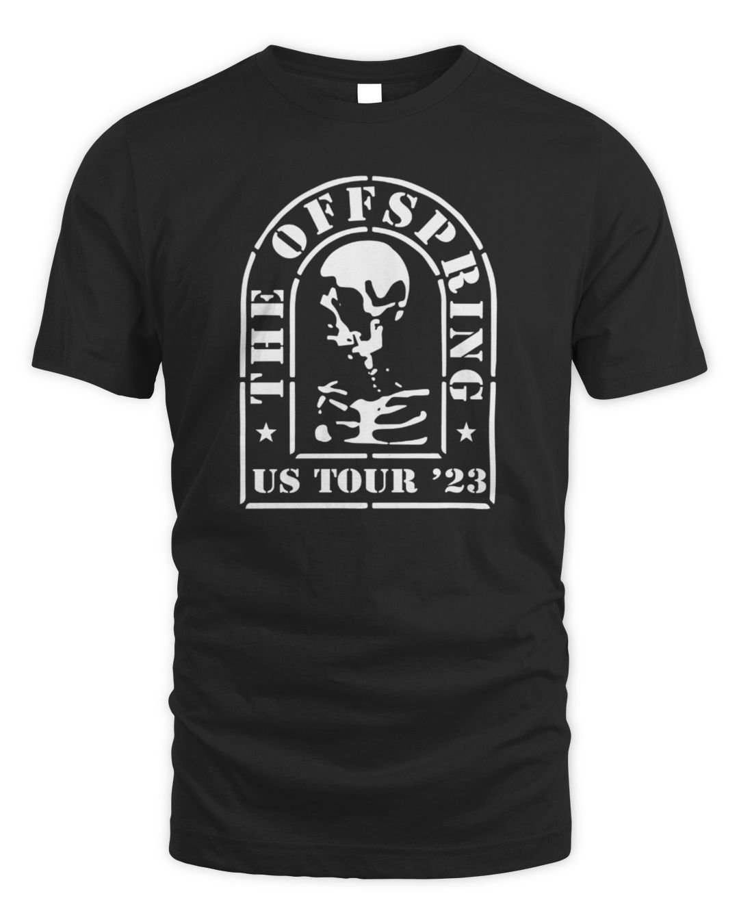 The Offspring Official Store Us Tour 2023 Smash Skull Tee
