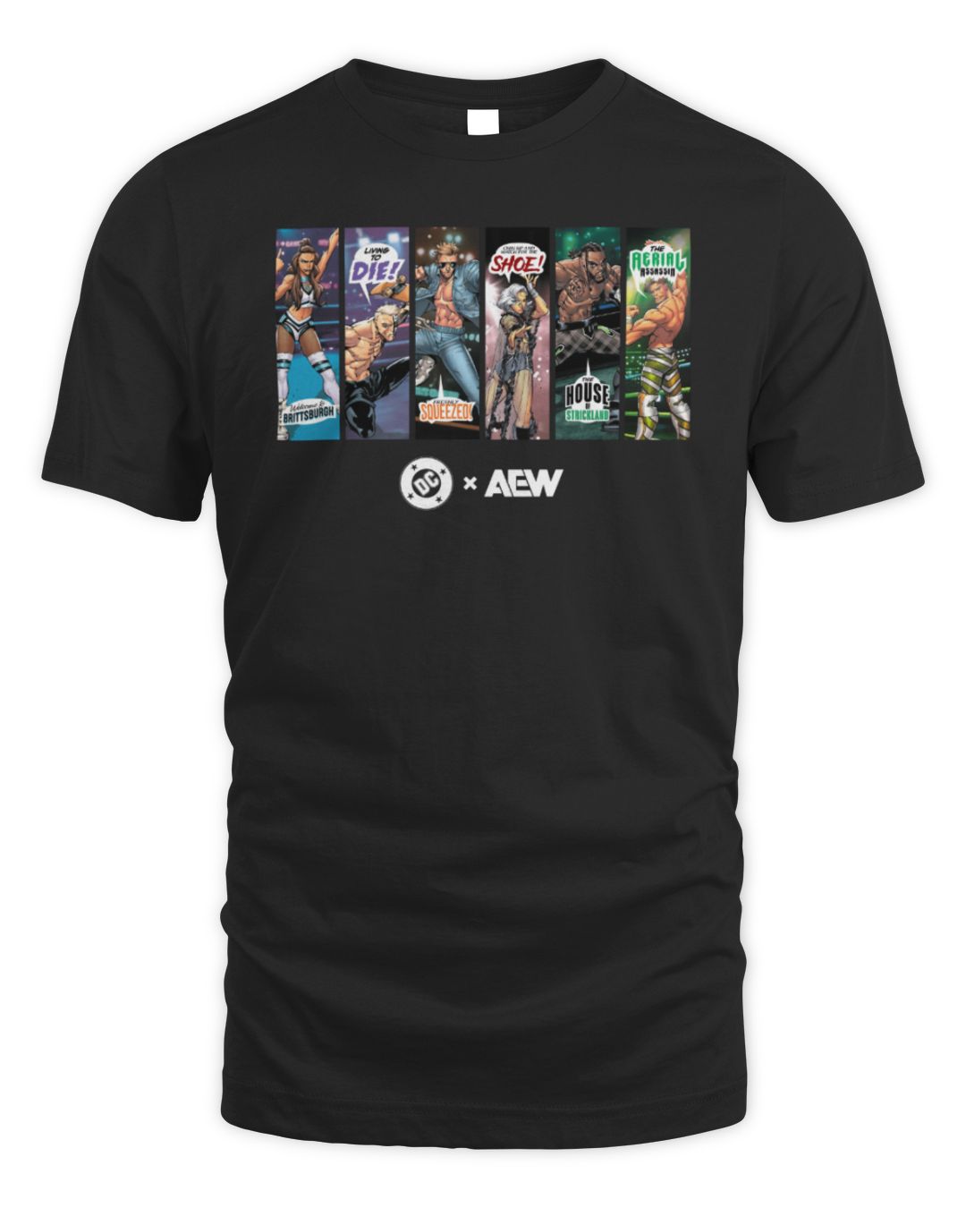 DC x AEW Merch Roster Collage Hoodie