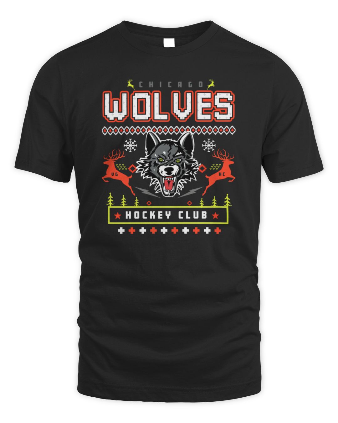 Chicago Wolves Official Store Wolves Christmas Hoodie