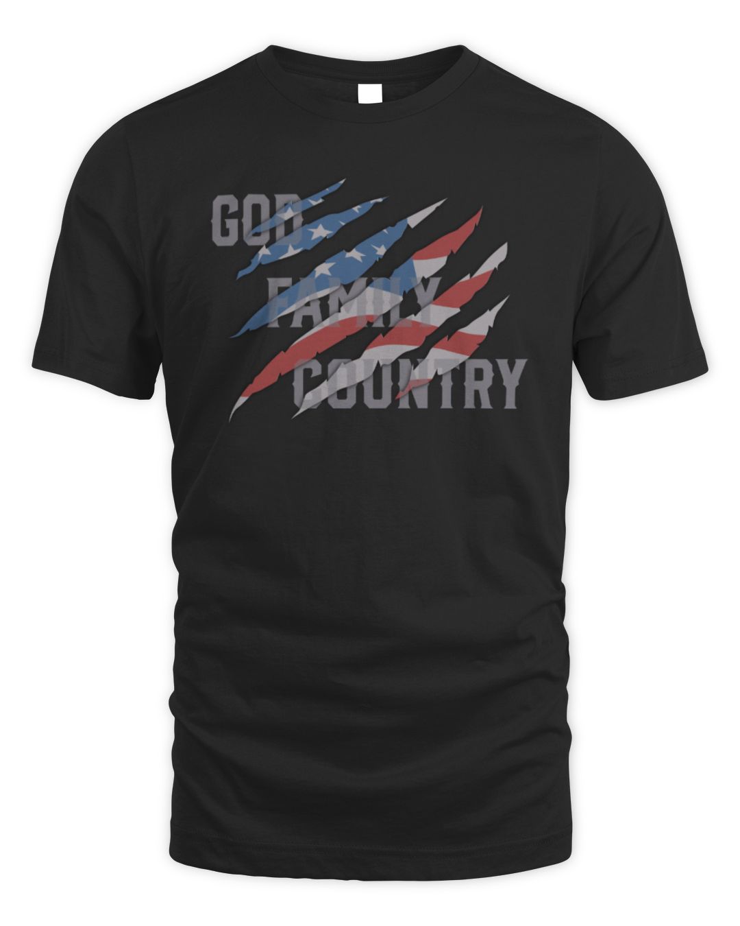 Craig Morgan Merch Store God Family Country Flag T-Shirt