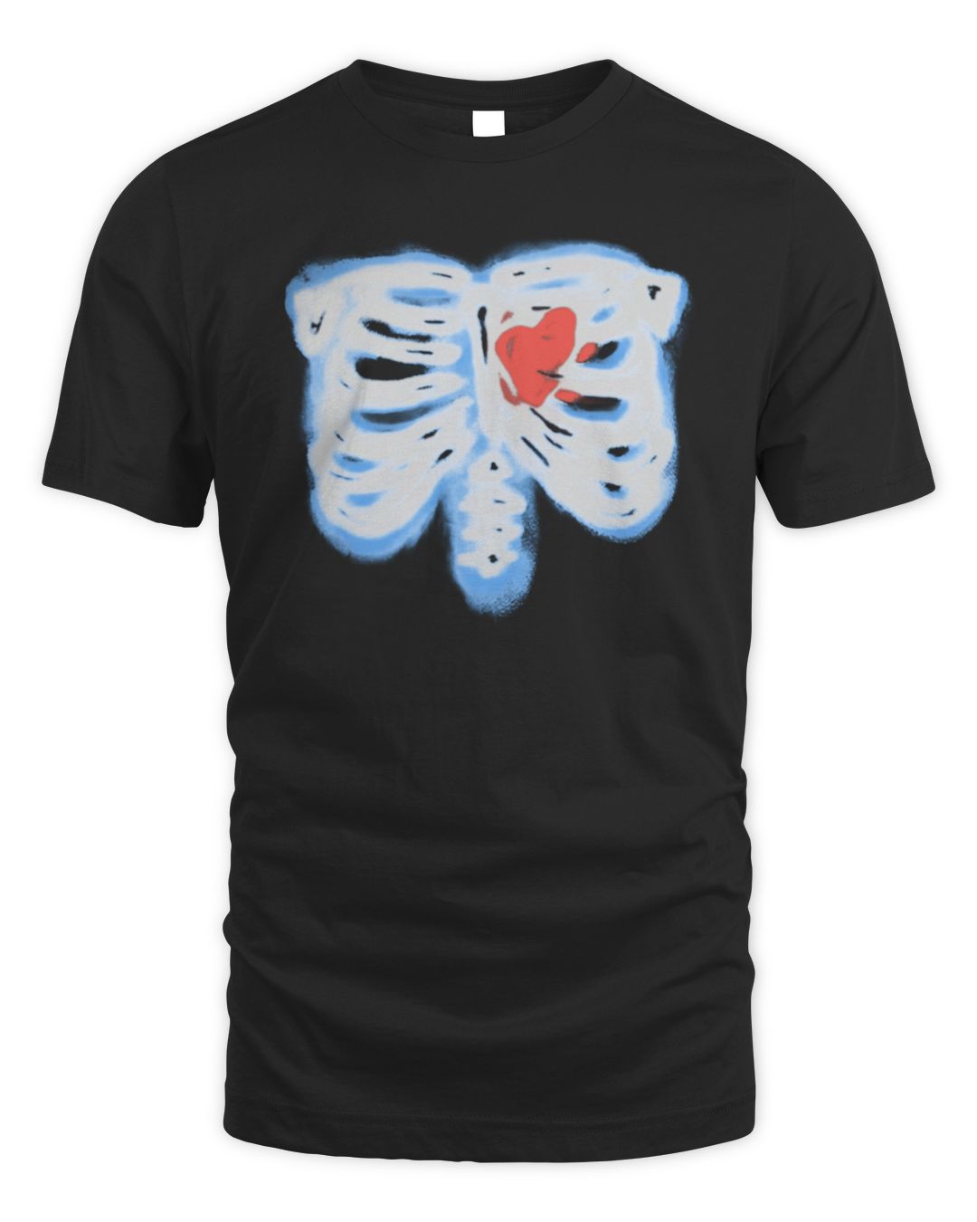 Official Valkyrae Merch Skeleton Heart T Shirt