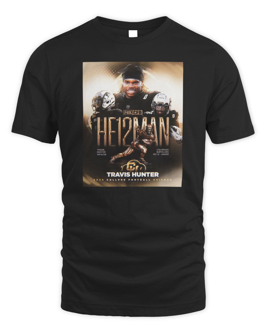 Travis Hunter Merch Travis Hunter 2024 Heisman Trophy T-Shirt | Vecge
