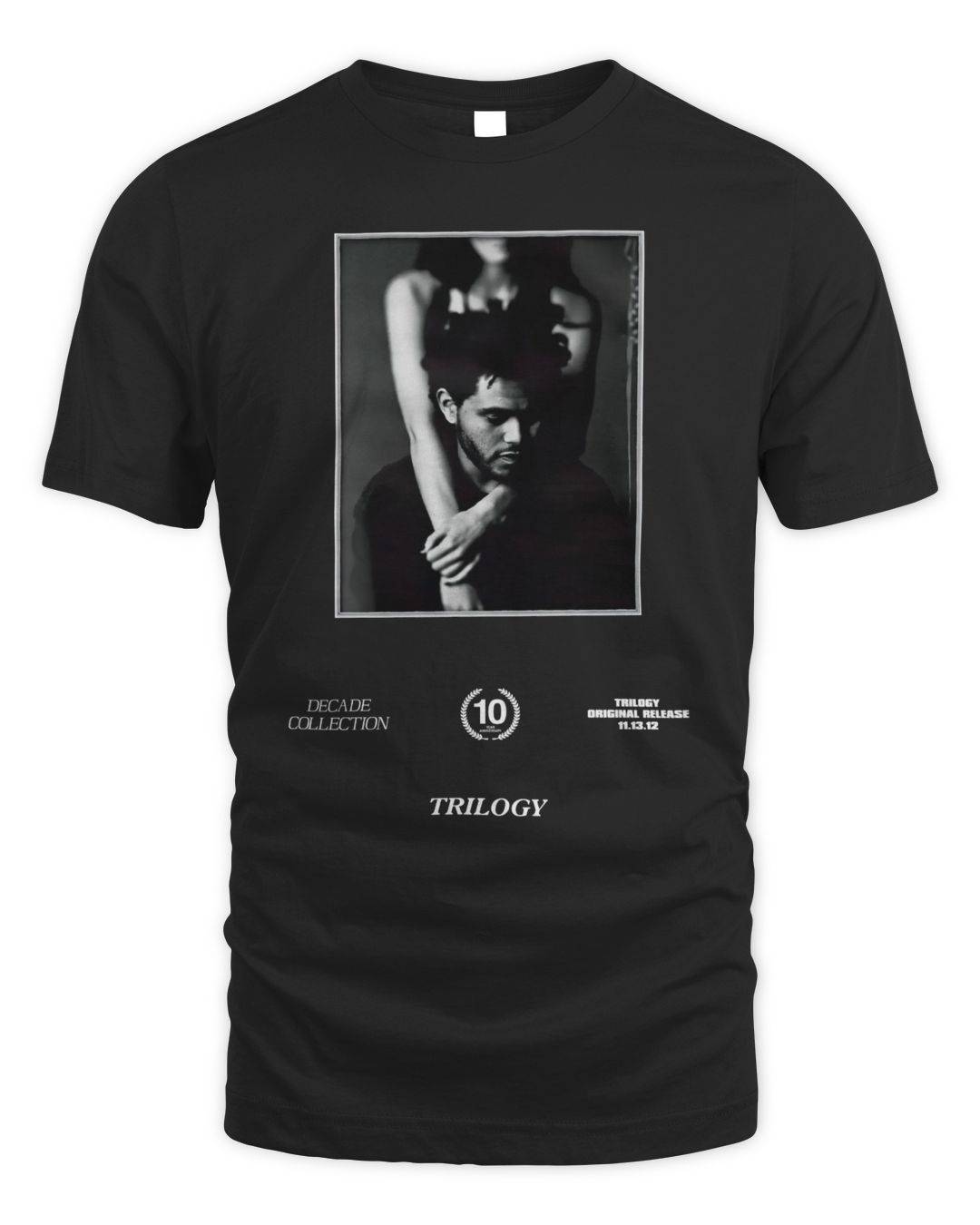 The Weeknd Merch Trilogy Decade Cover Tee
