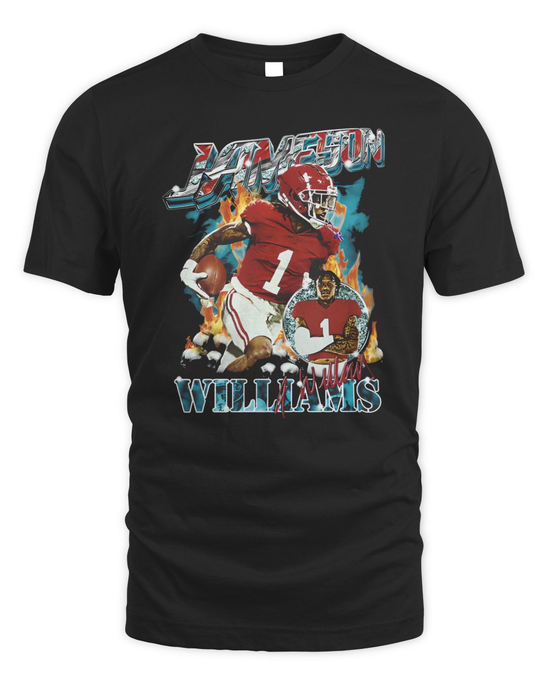 Jameson Williams Merch Hall Of Fame Skully Gang T Shirt