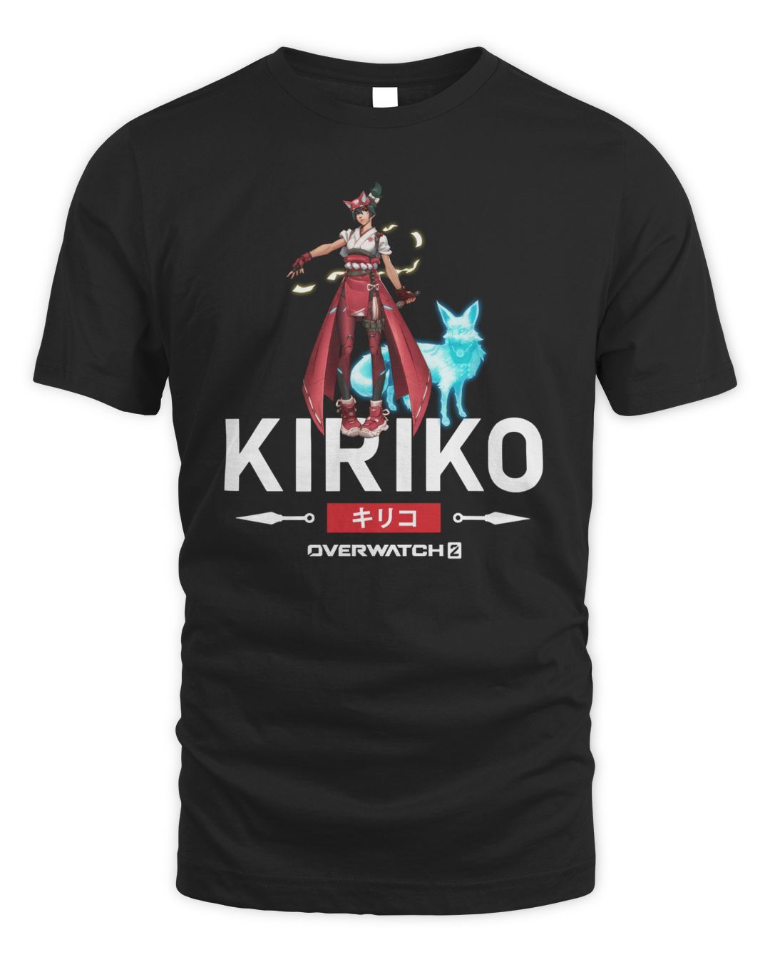 Overwatch Merch Overwatch 2 Kiriko Black T-Shirt