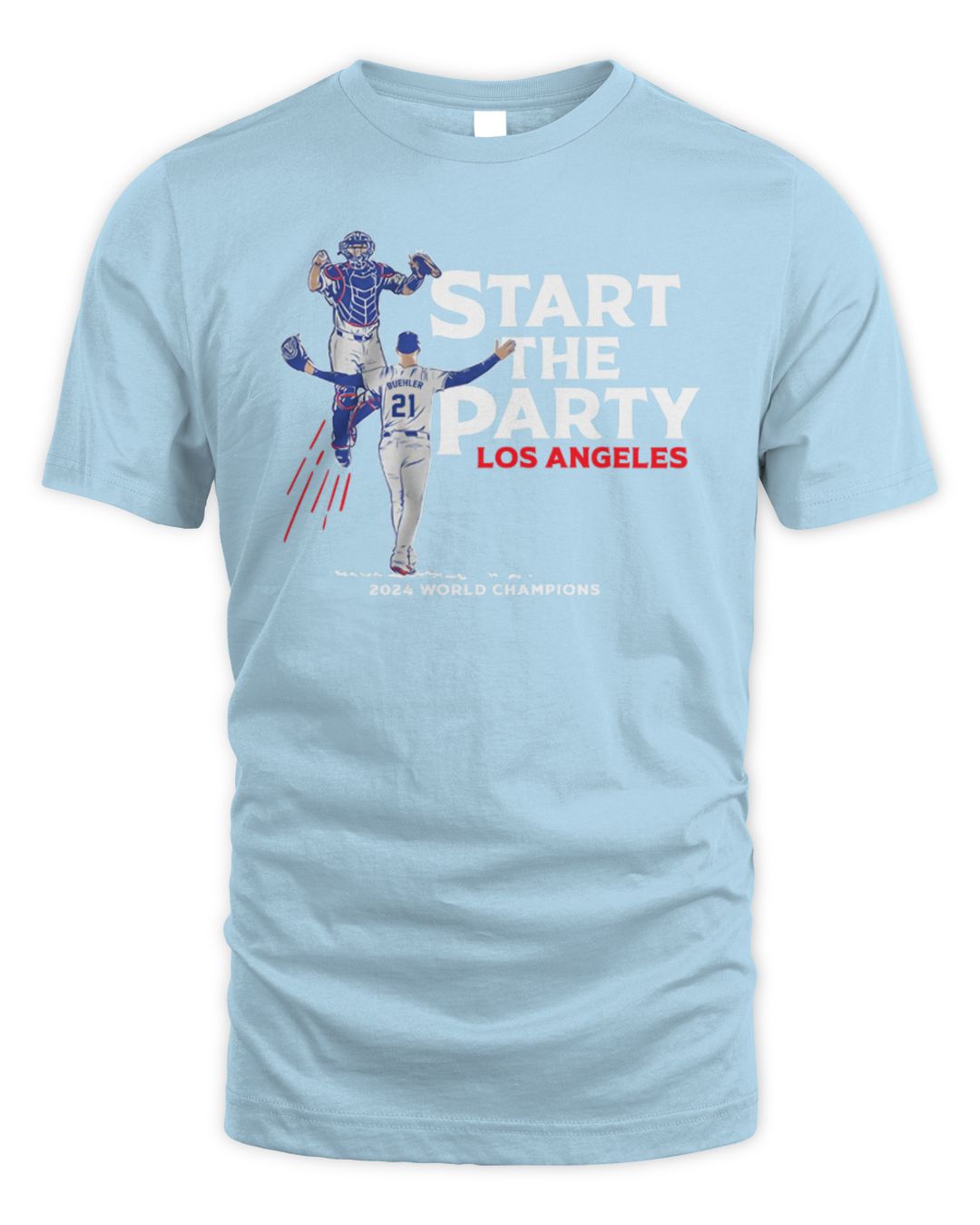 Dodgers Merch Walker Buehler & Will Smith Start the Party Los Angeles Shirt