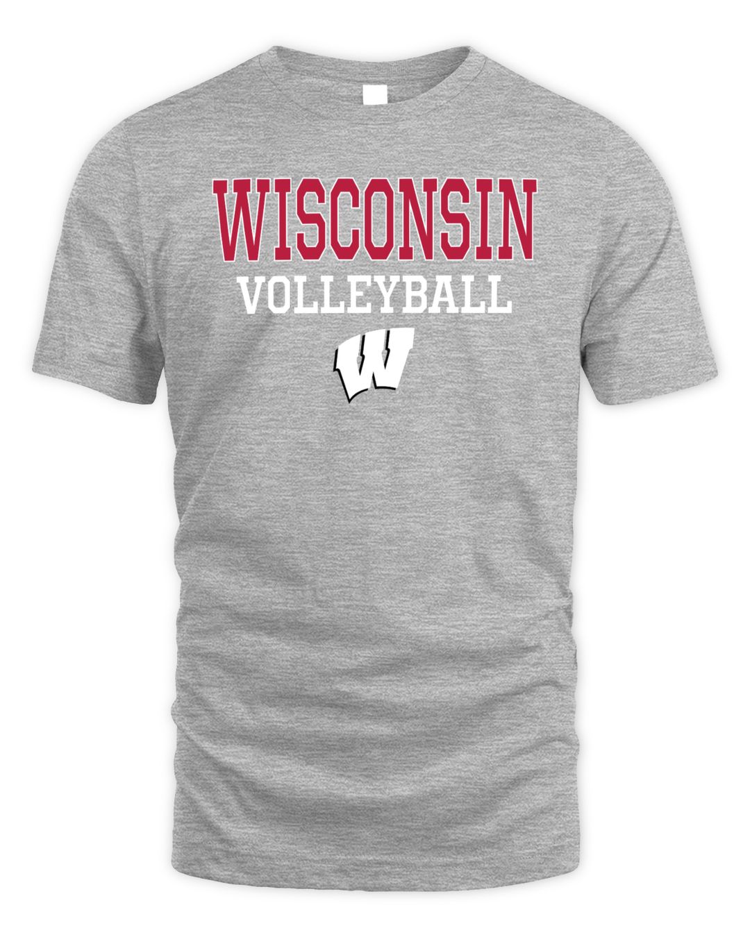 Wisconsin Badgers Champion Stack Logo Volleyball Powerblend T-Shirt
