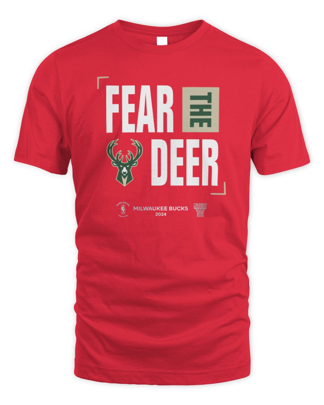 Milwaukee Bucks Fear The Deer 2024 NBA Playoffs Mantra T-Shirt