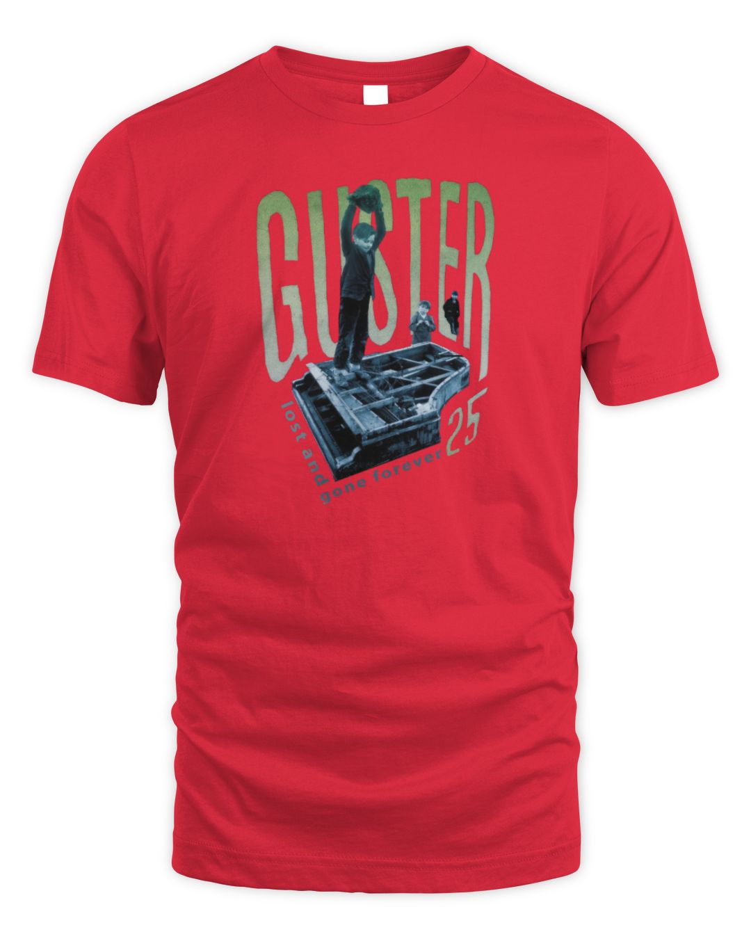 Guster Merch Lost & Gone Forever 25 Album Cover T-shirt