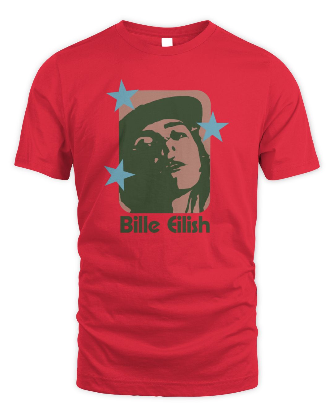 Billie Eilish Tour Merch Billie Dice Red Tee Shirt