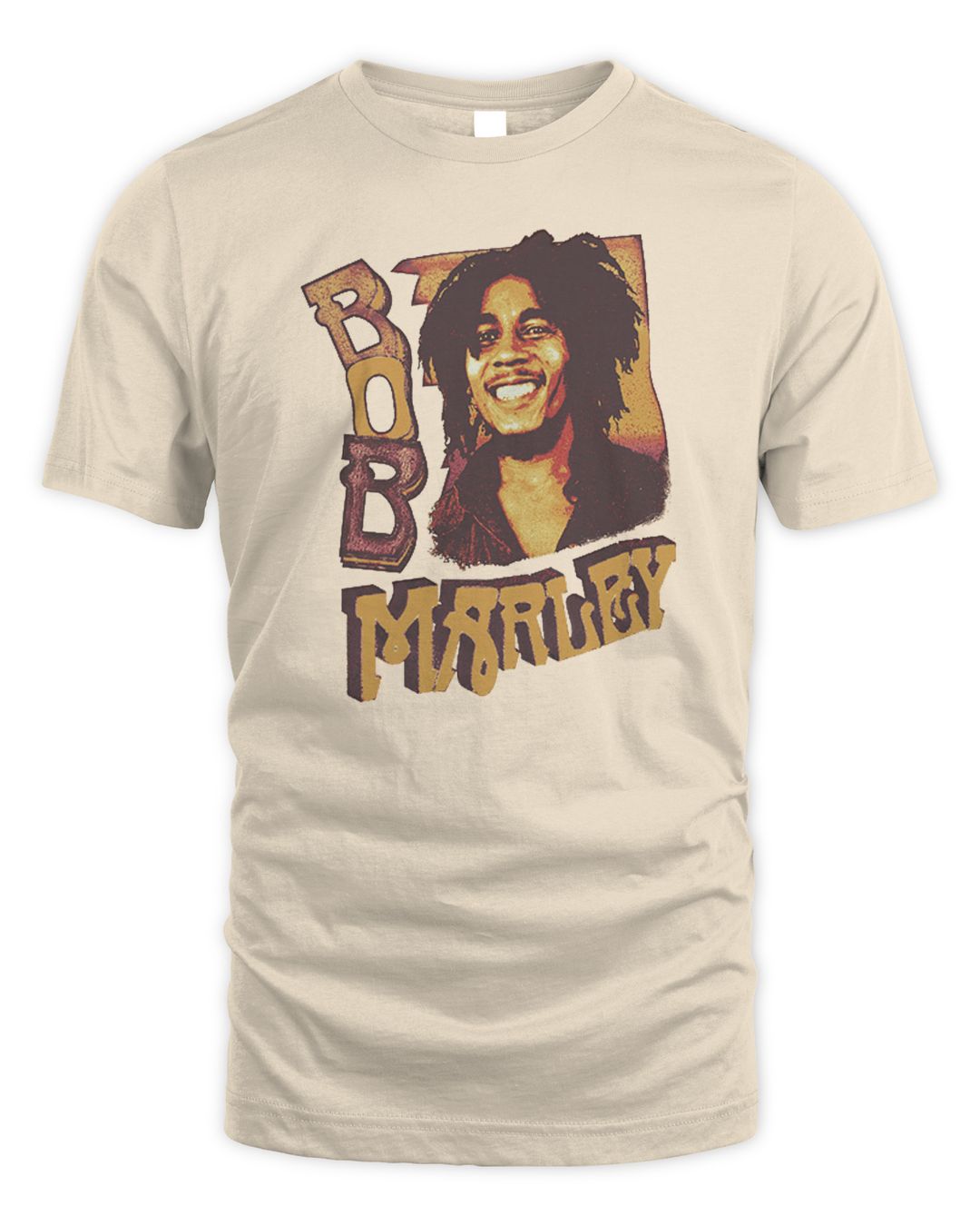 Bob Marley Merch Beige Core T-Shirt