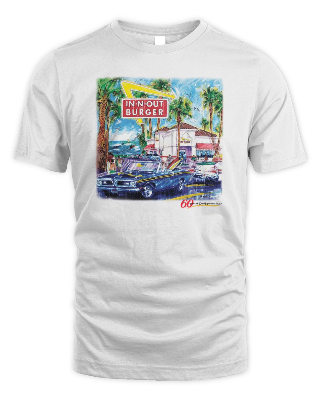 In N Out Merch 2008 60Th Anniversary T Shir