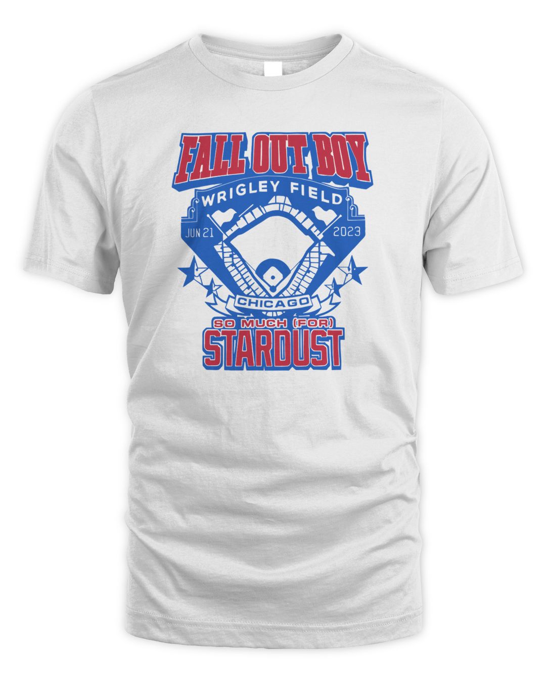 Fall Out Boy Merch 2023 Wrigley Field Chicago Tour T-Shirt
