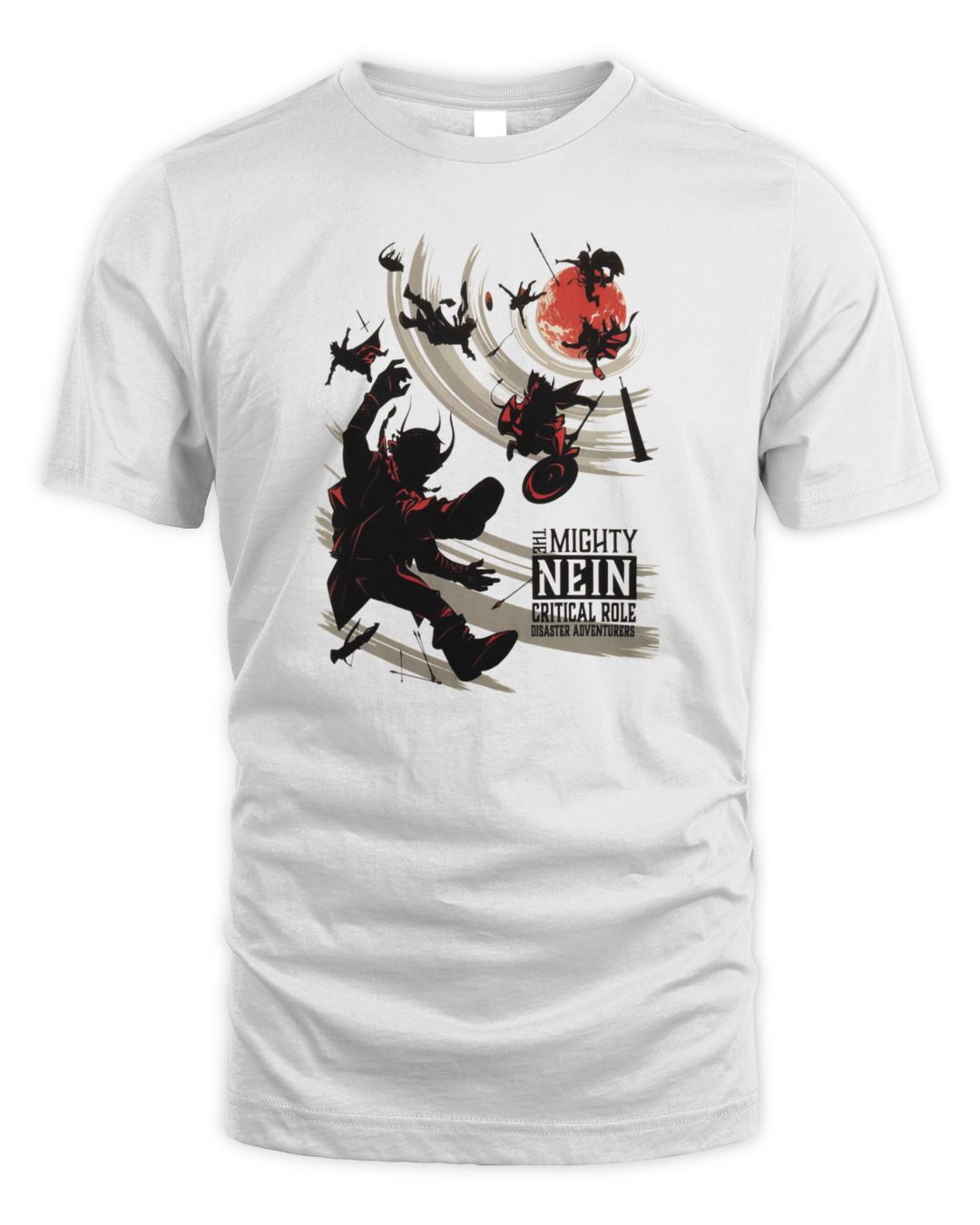 Heroes And Villains Merch Critical Role Mighty Nein Falling Moon Shirt