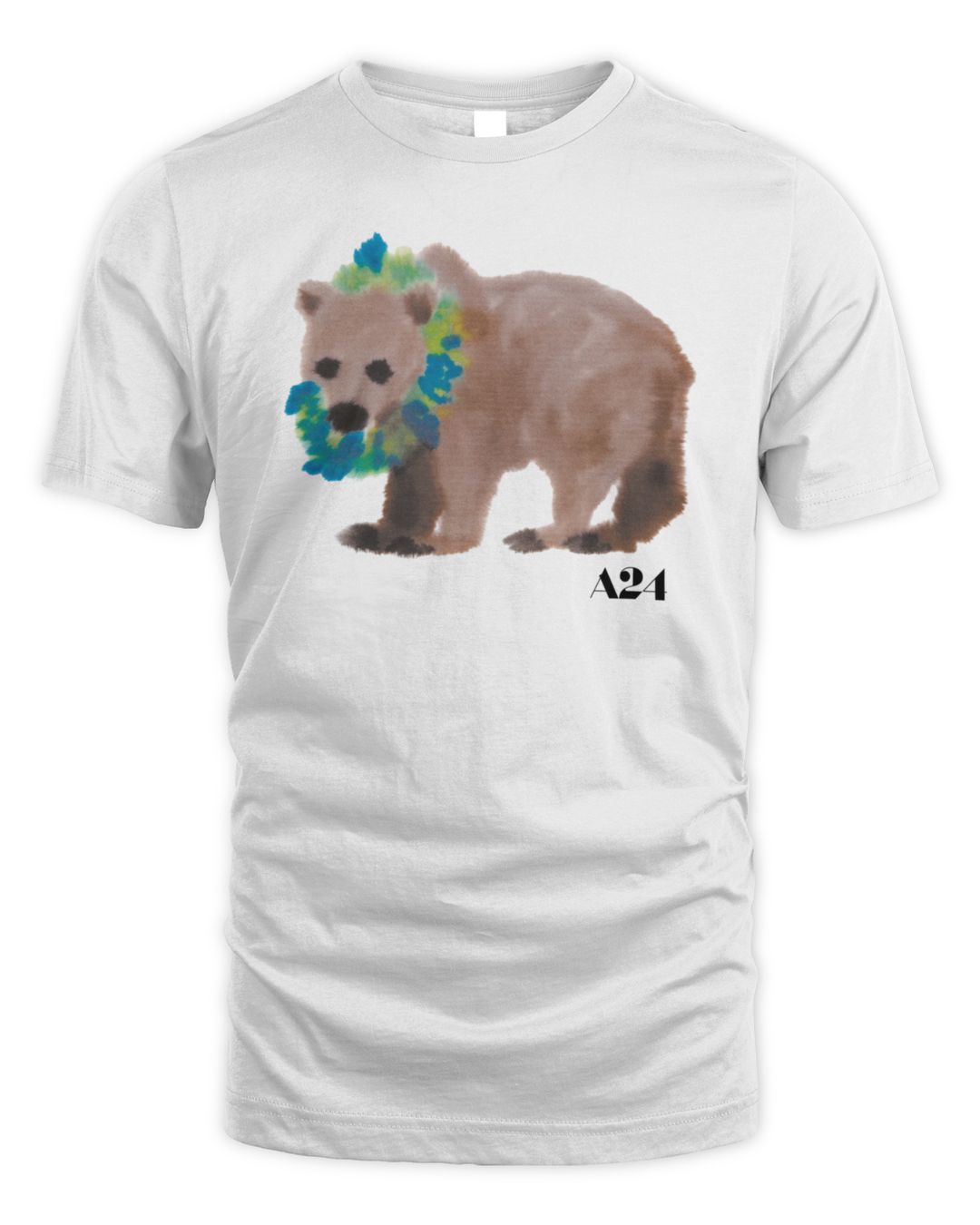 A24 Merch X A24 Rop Van Mierlo Bear Watercolor Shirt