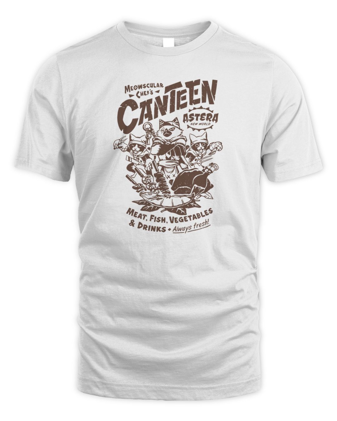 Monster Hunter Merch Meowscular Chef's Canteen Shirt Hoodie