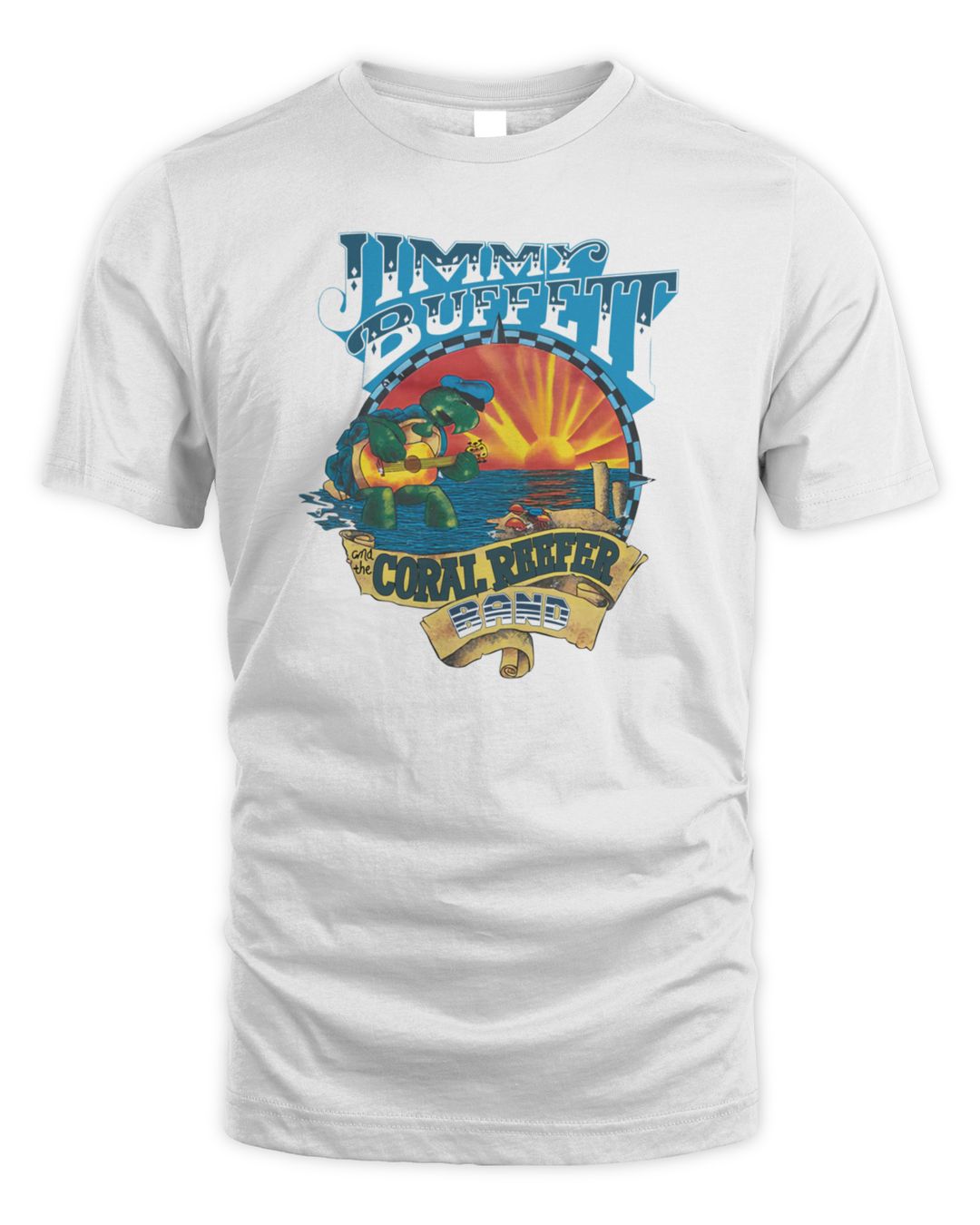 Jimmy Buffett Merch Jimmy Buffett and the Coral Reefers 1979 Shirt