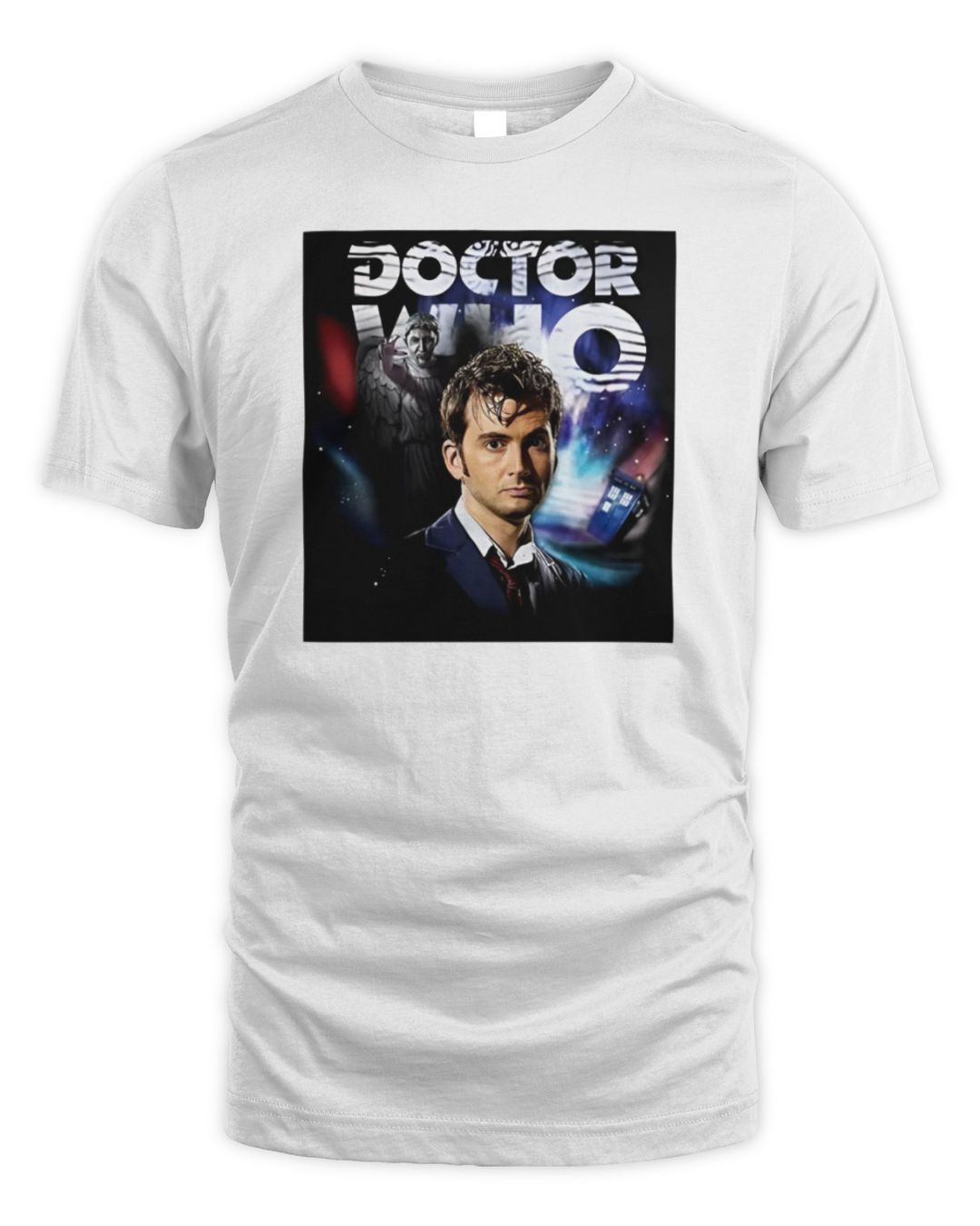 Doctor WHO Merch Ripple Junction Doctor WHO Tennant Collage T-Shirt