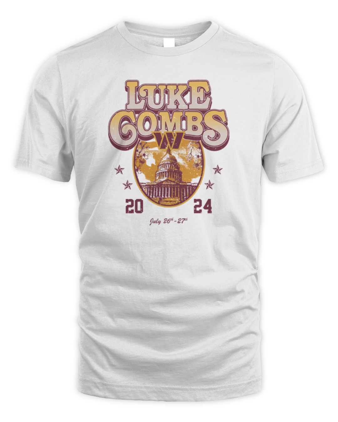 Luke Combs x Washington Commanders Merch Growin' Up and Gettin' Old ...