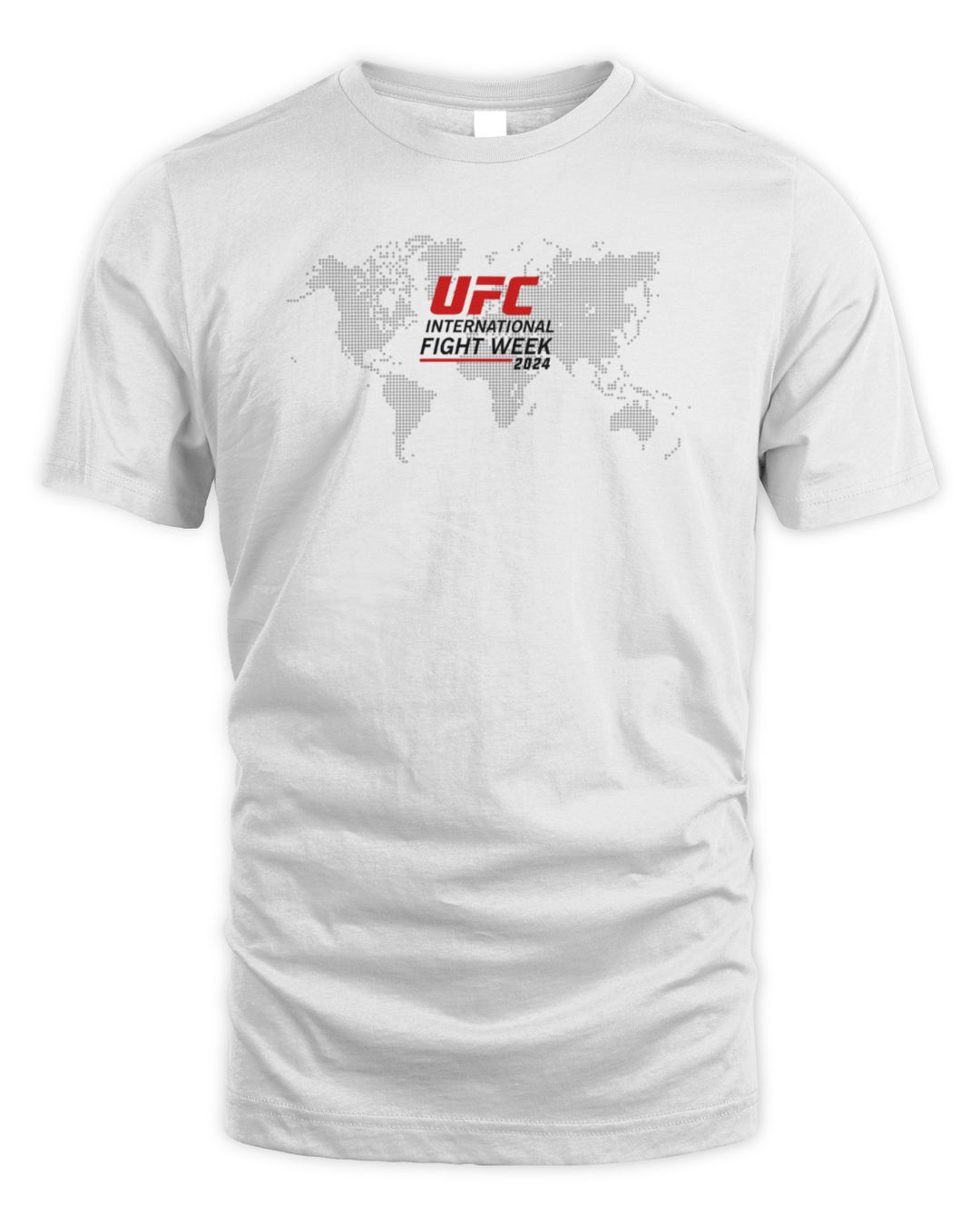 UFC Merch Store 2024 International Fight Week World Map T-Shirt
