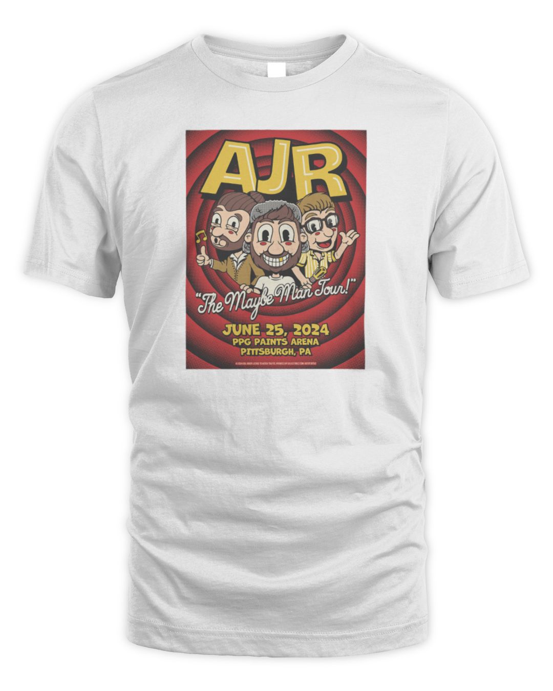 Ajr Tour Merch Pittsburgh June 25 2024 Tour Poster Shirt