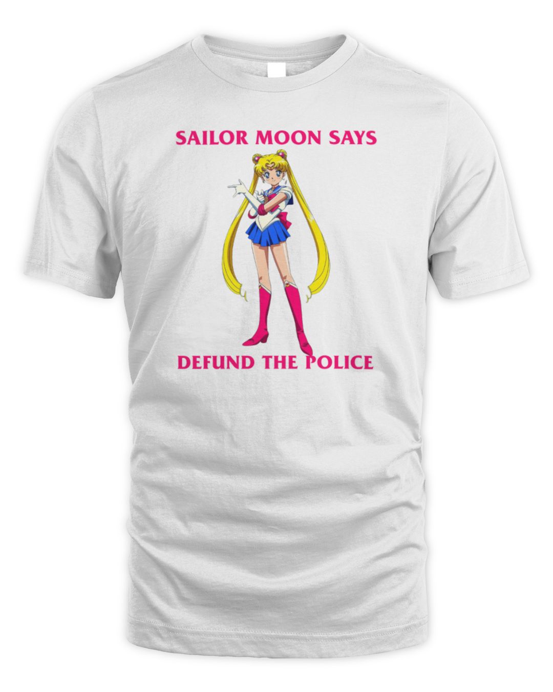 Sailor Moon Merch Store Sailor Moon Defund the Police T-Shirt
