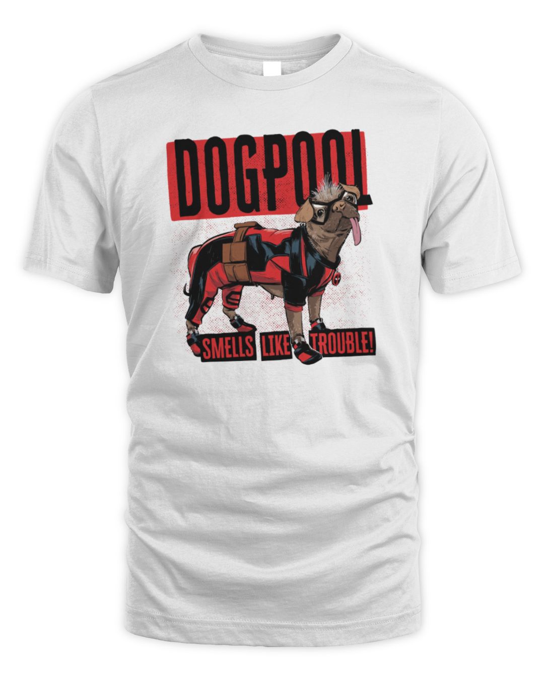 Cinemark Shop Merch Deadpoop Dogpool Trouble Shirt
