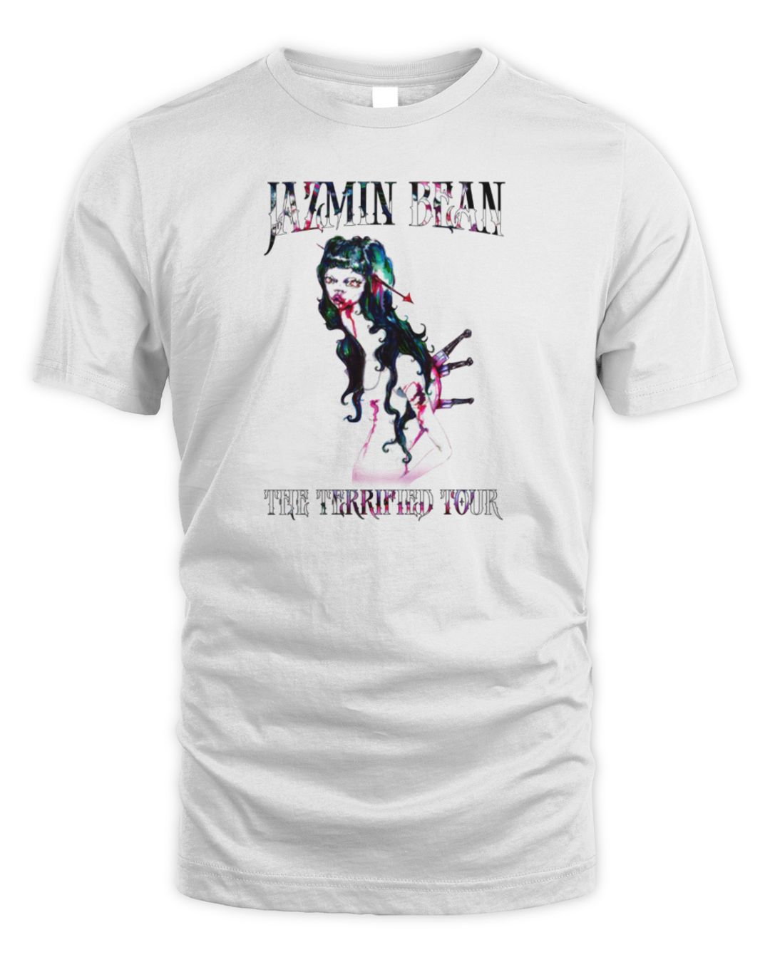Jazmin Bean Official Merch The Terrified Tour Illustration Hoodie