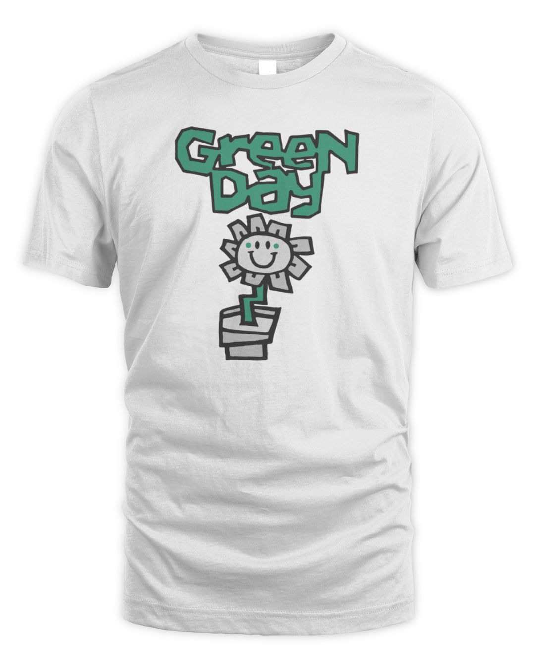 Green Day Official Store Kerplunk Flower Tracklist T-Shirt | Vecge