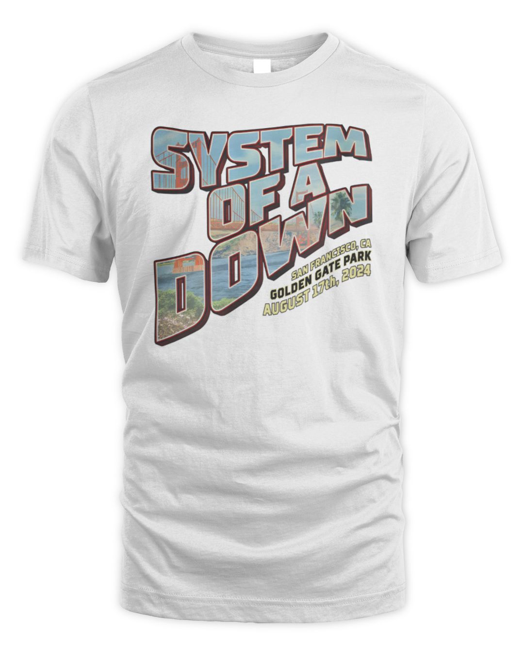 System of a Down Merch Store Golden Gate Park 2024 T-Shirt