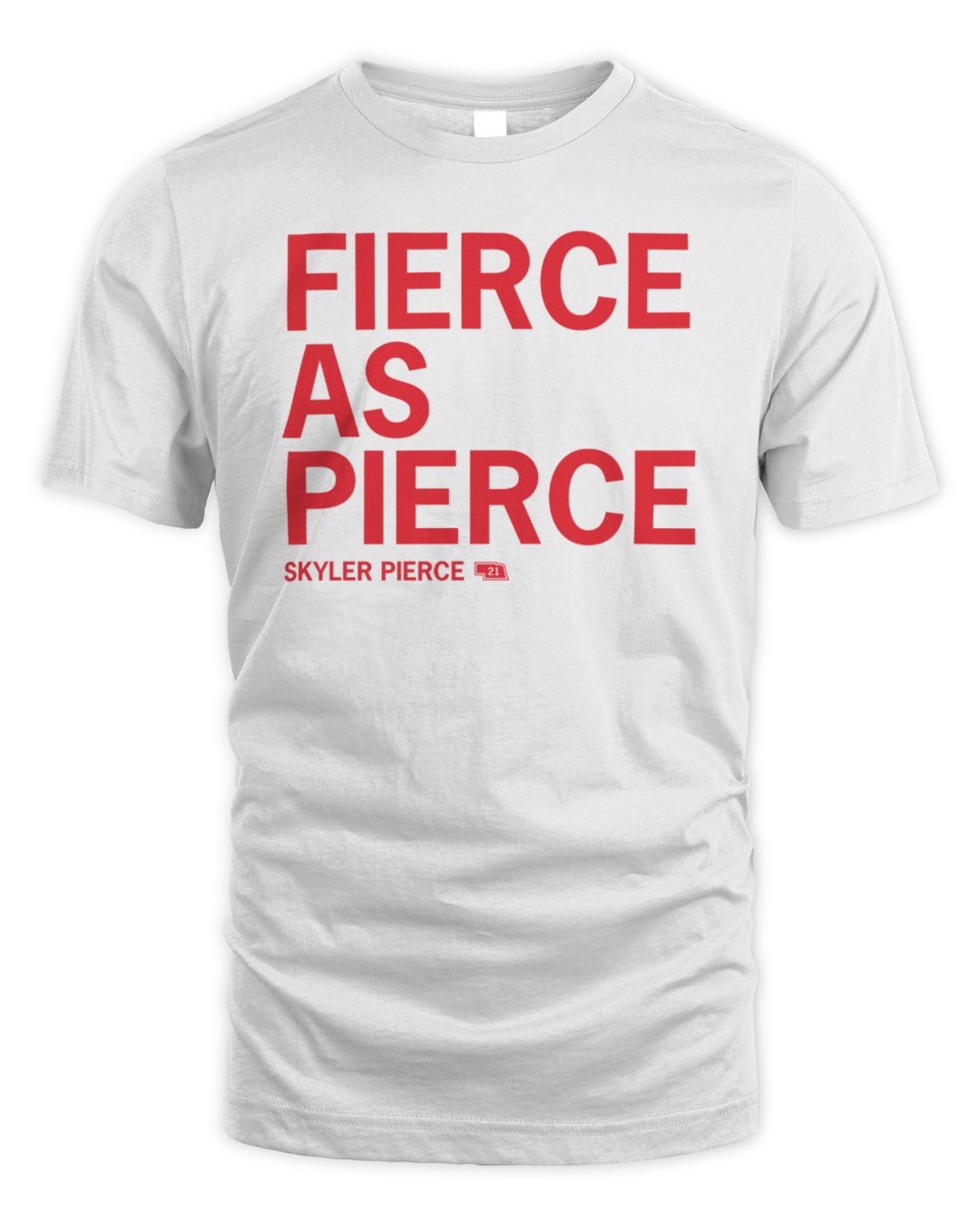 Nebraska Volleyball Skyler Pierce Fierce As Pierce T-Shirt
