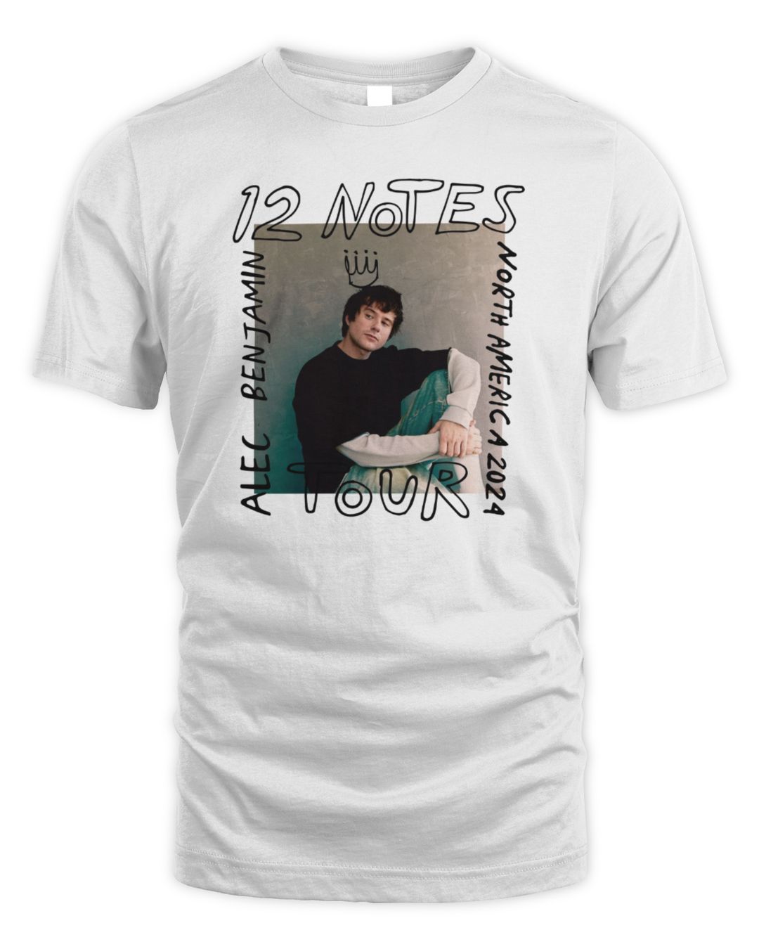 Alec Benjamin Tour Merch 12 Notes Tour 2024 Shirt