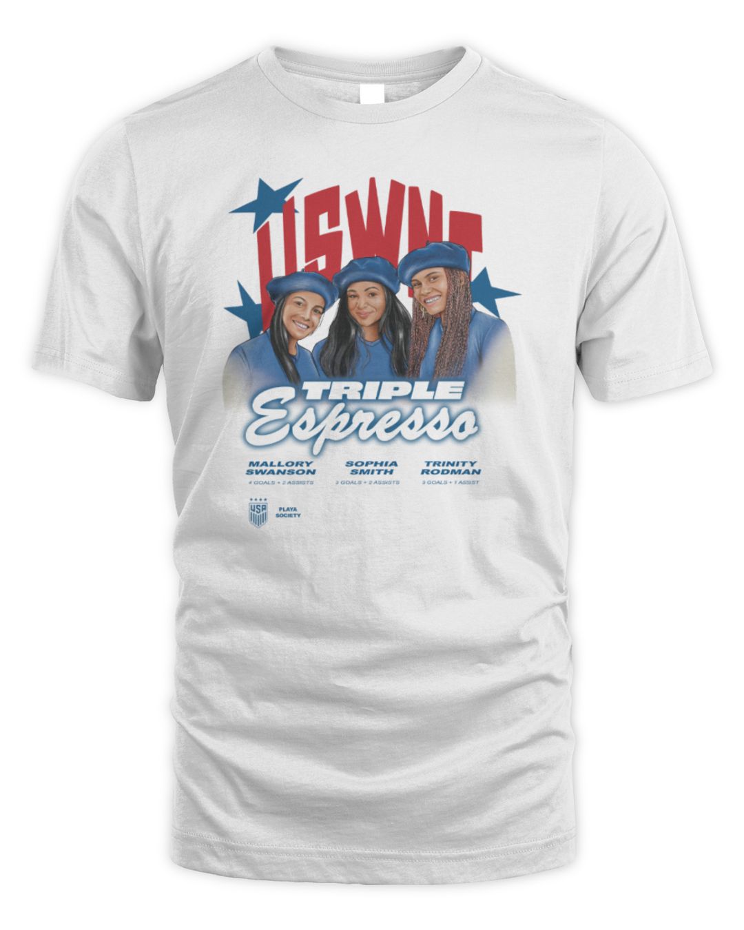USWNT Merch Mallory Swanson, Sophia Smith, and Trinity Rodman Triple ...