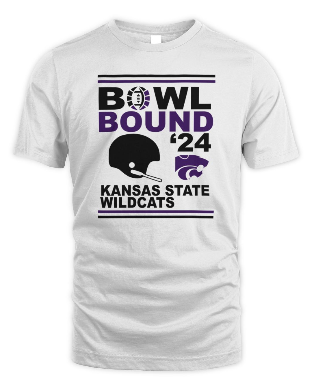 Kansas State Wildcats 2024 Bowl Bound Helmet Football Shirt