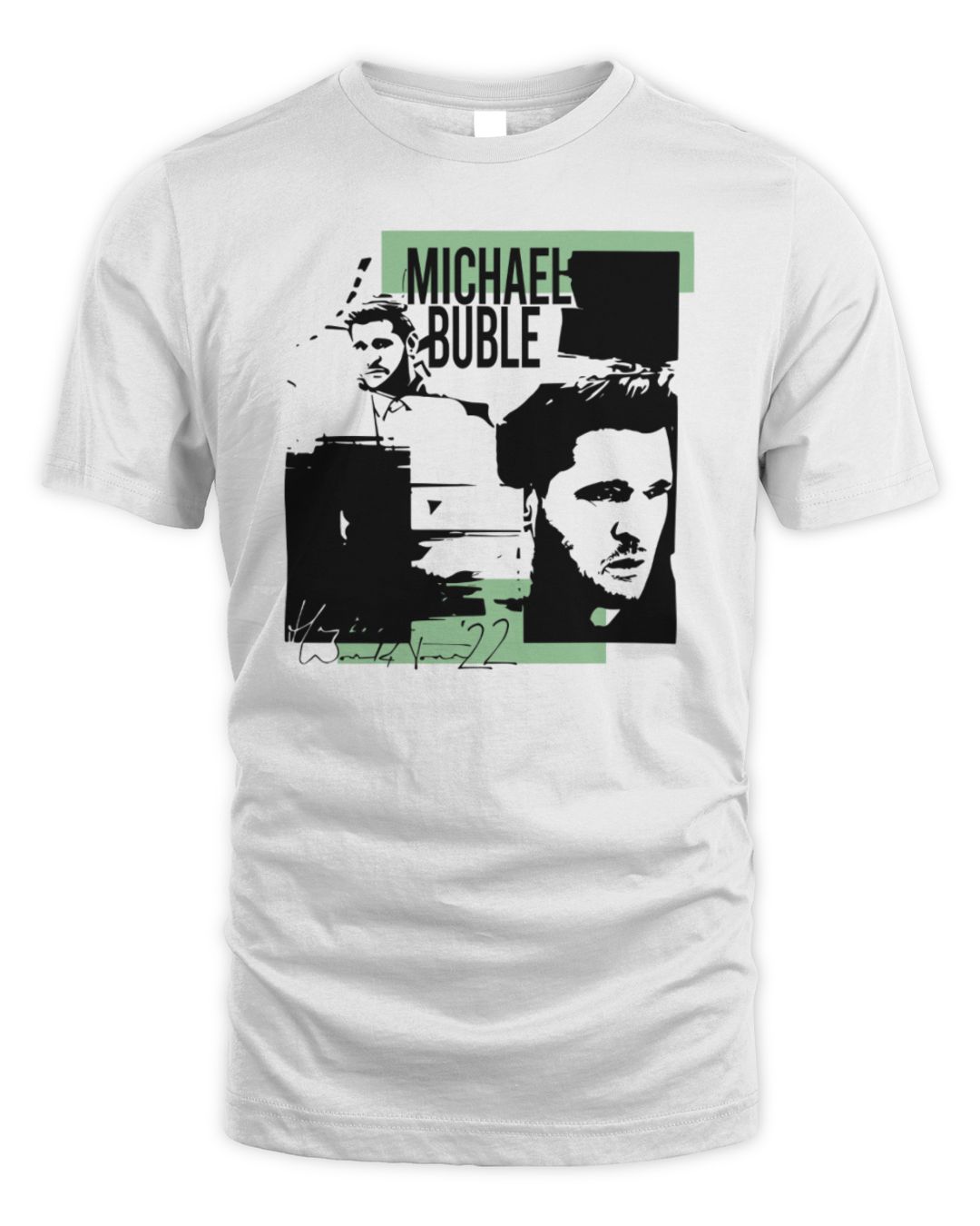 Michael Buble Merch Store Higher Photo Collage T-Shirt