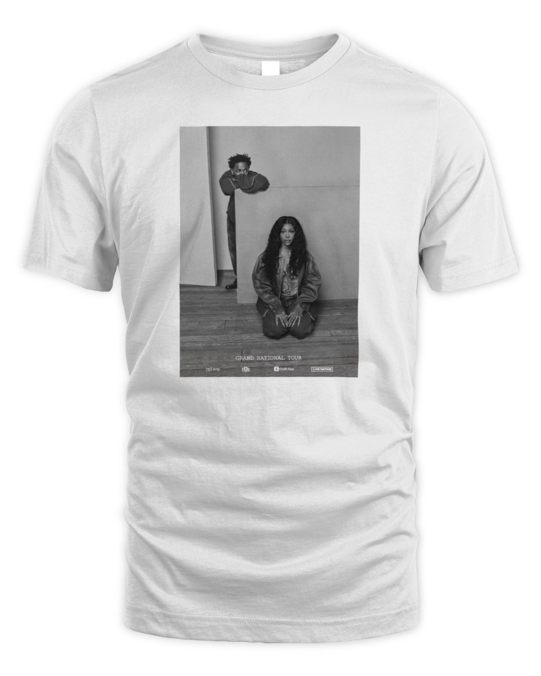 Kendrick Lamar And Sza Merch Grand National Tour 2025 Photo T-Shirt