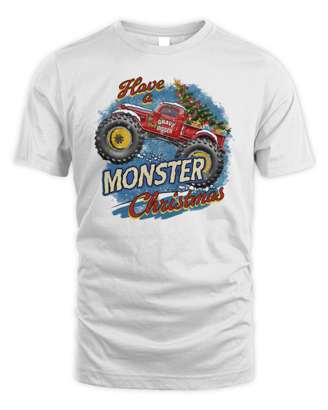 Monster Jam Merch Monster Jam Holiday Tee Shirt