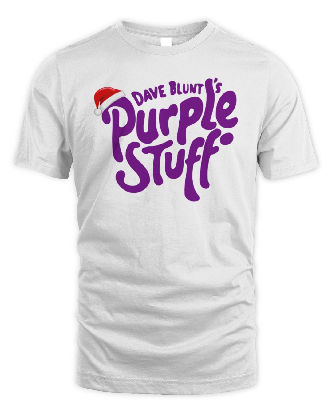 Shop Dave Blunts Merch Dave Blunts Purple Stuff Logo Holiday T Shirt