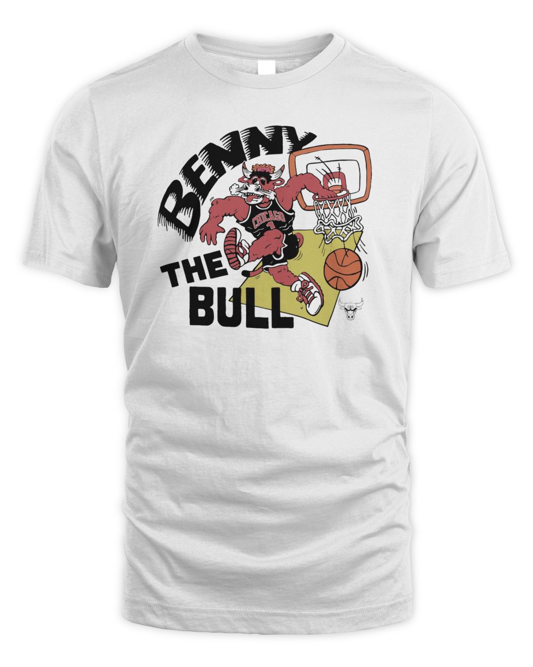 Chicago Bulls Benny The Bull Cartoon Basketball Shirt