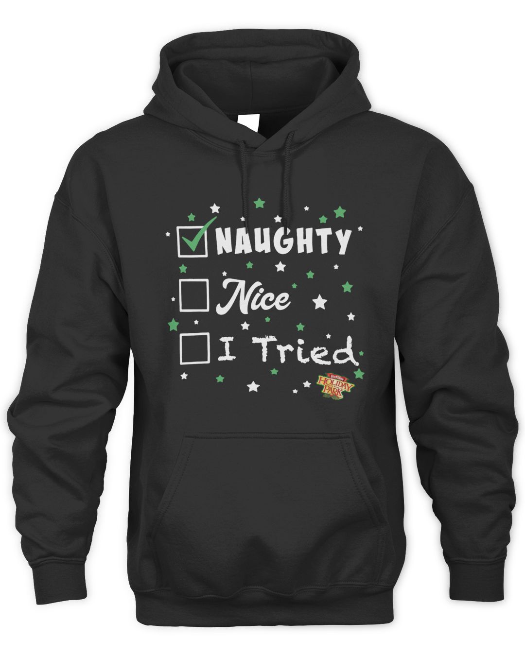Six Flags Merch Store Santa List Hoodie