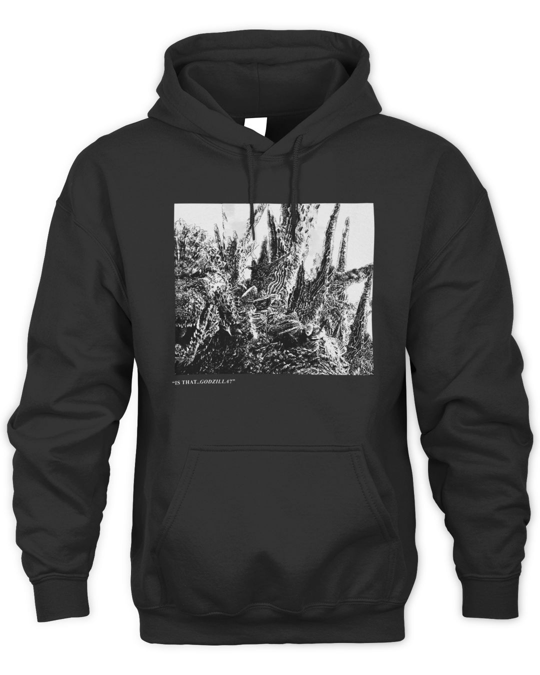 Godzilla Minus One Merch Spiked Black Hoodie
